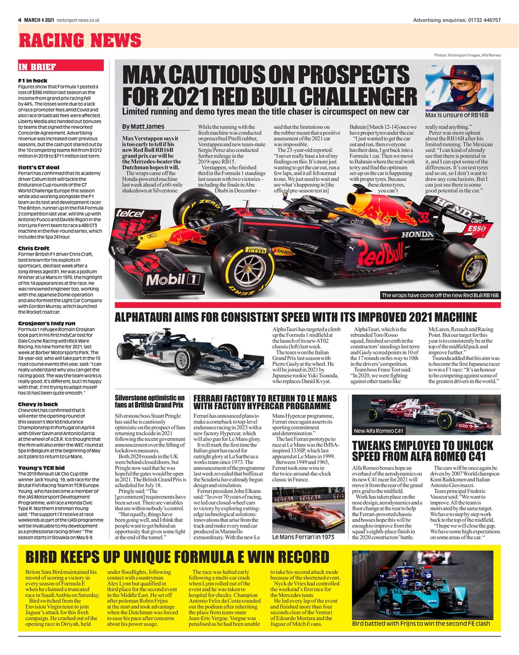 Motorsport News Magazine - March 4 2021 Edizione posteriore