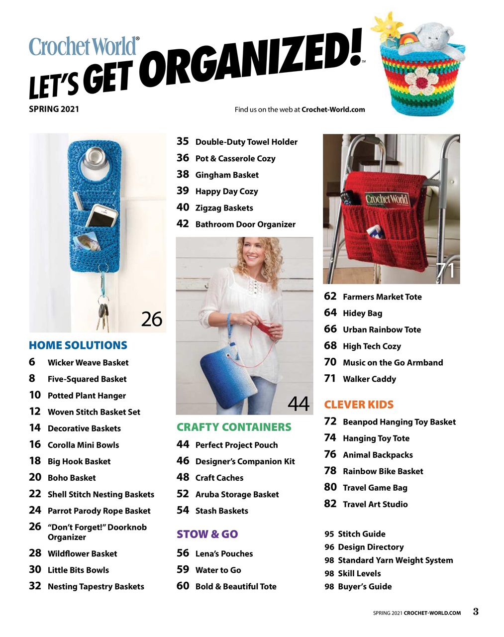 Crochet World Magazine - Let's Get Organized! Spring 2021 Special Issue