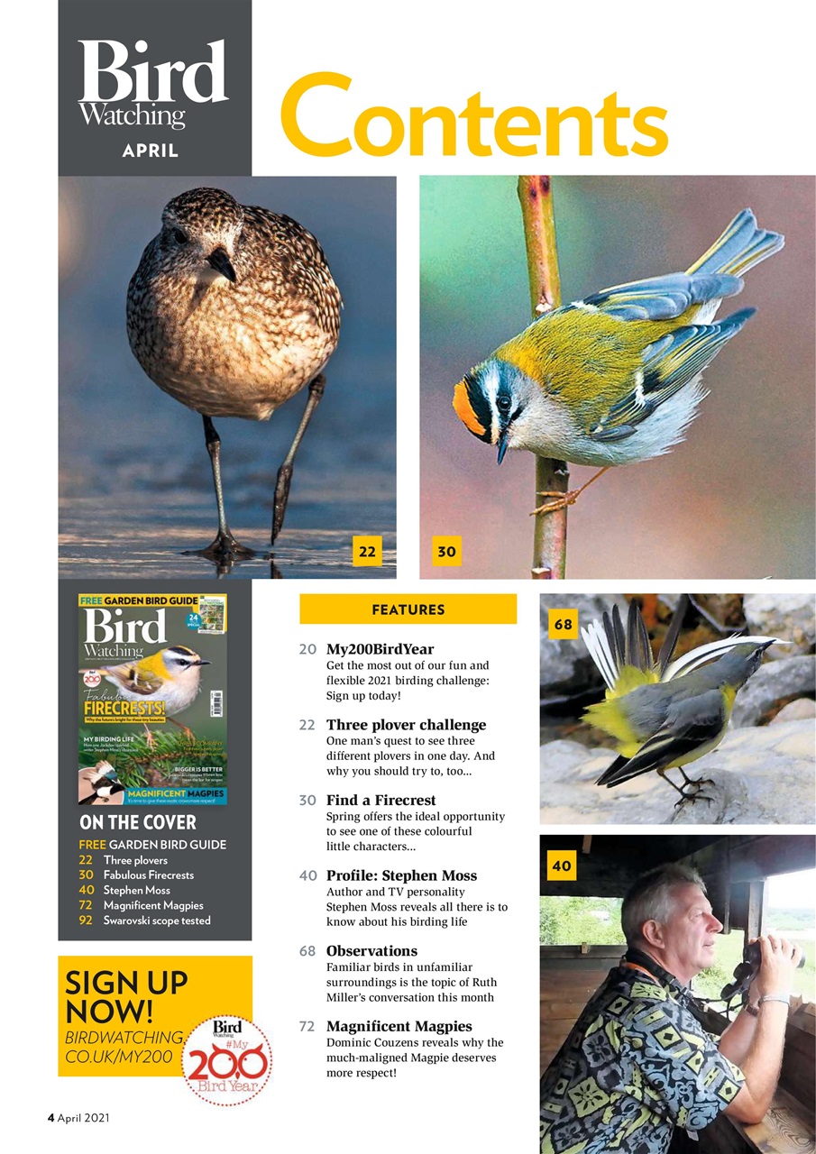 Bird Watching Magazine - April 2021 Subscriptions | Pocketmags