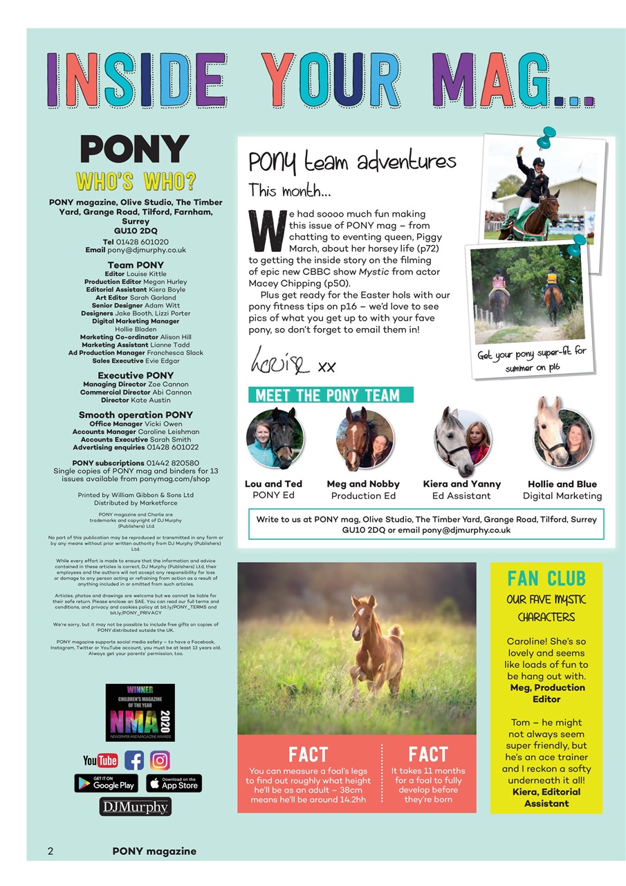 Pony Magazine - PONY Magazine — April 2021 Back Issue