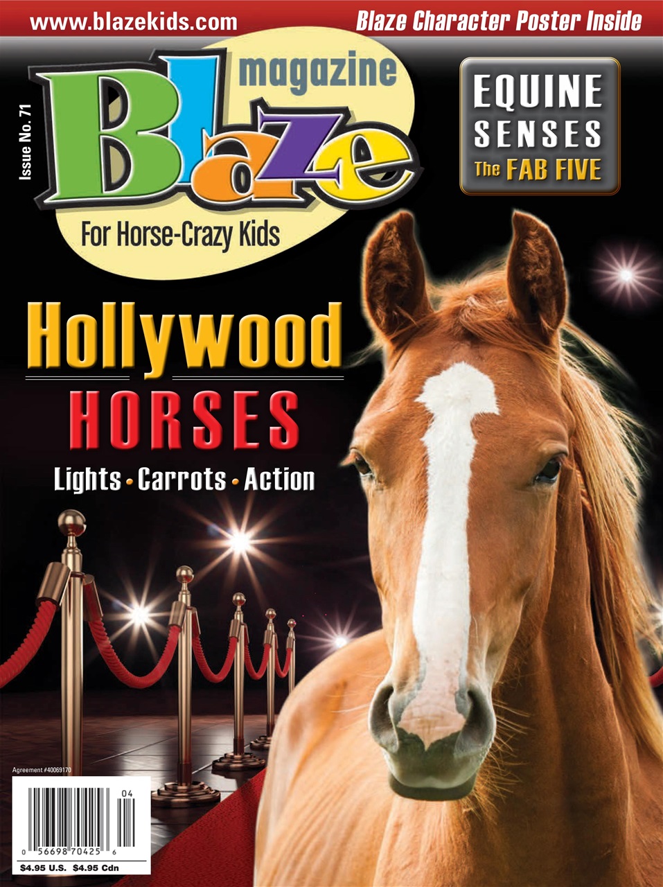 Blaze Magazine For Horse Crazy Kids - Winter 2021 Back Issue