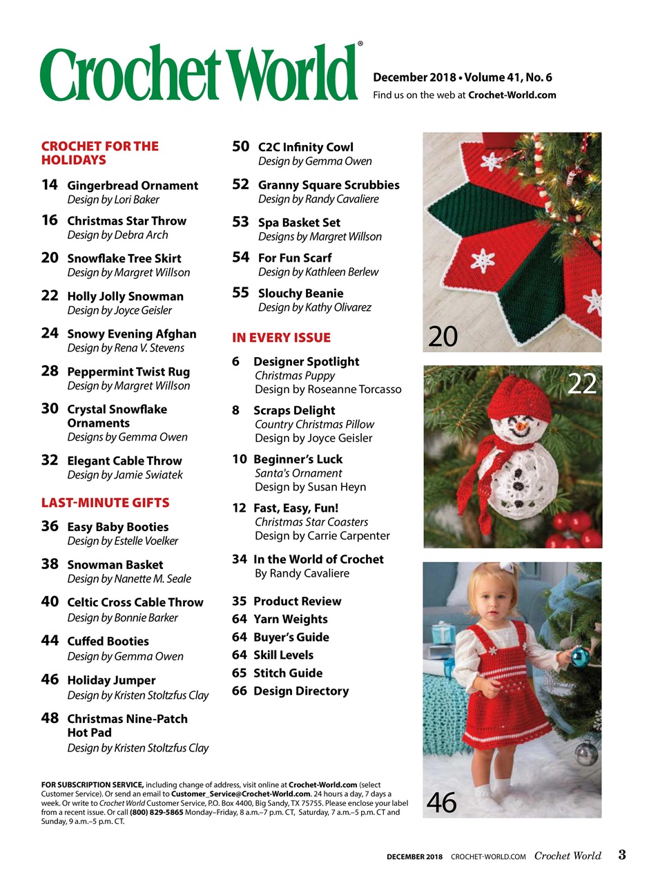 Crochet World Magazine - December 2018 Back Issue