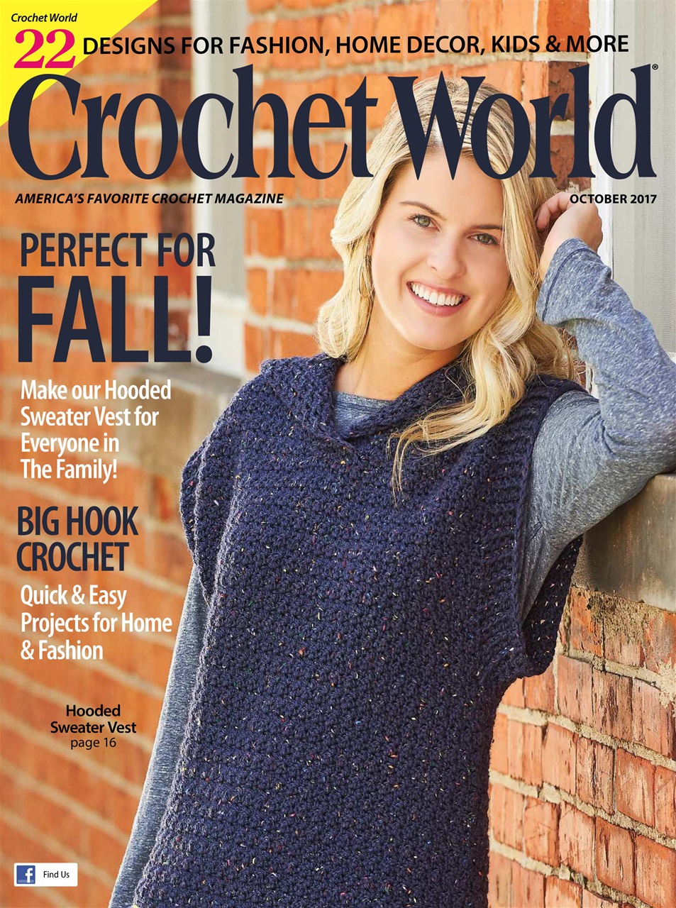 Crochet World Magazine - October 2017 Back Issue