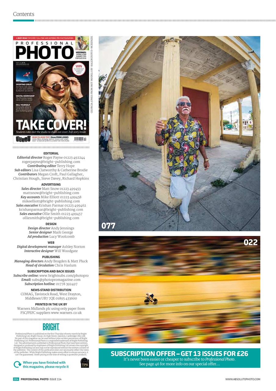Professional Photo Magazine - ISSUE 114 Subscriptions | Pocketmags