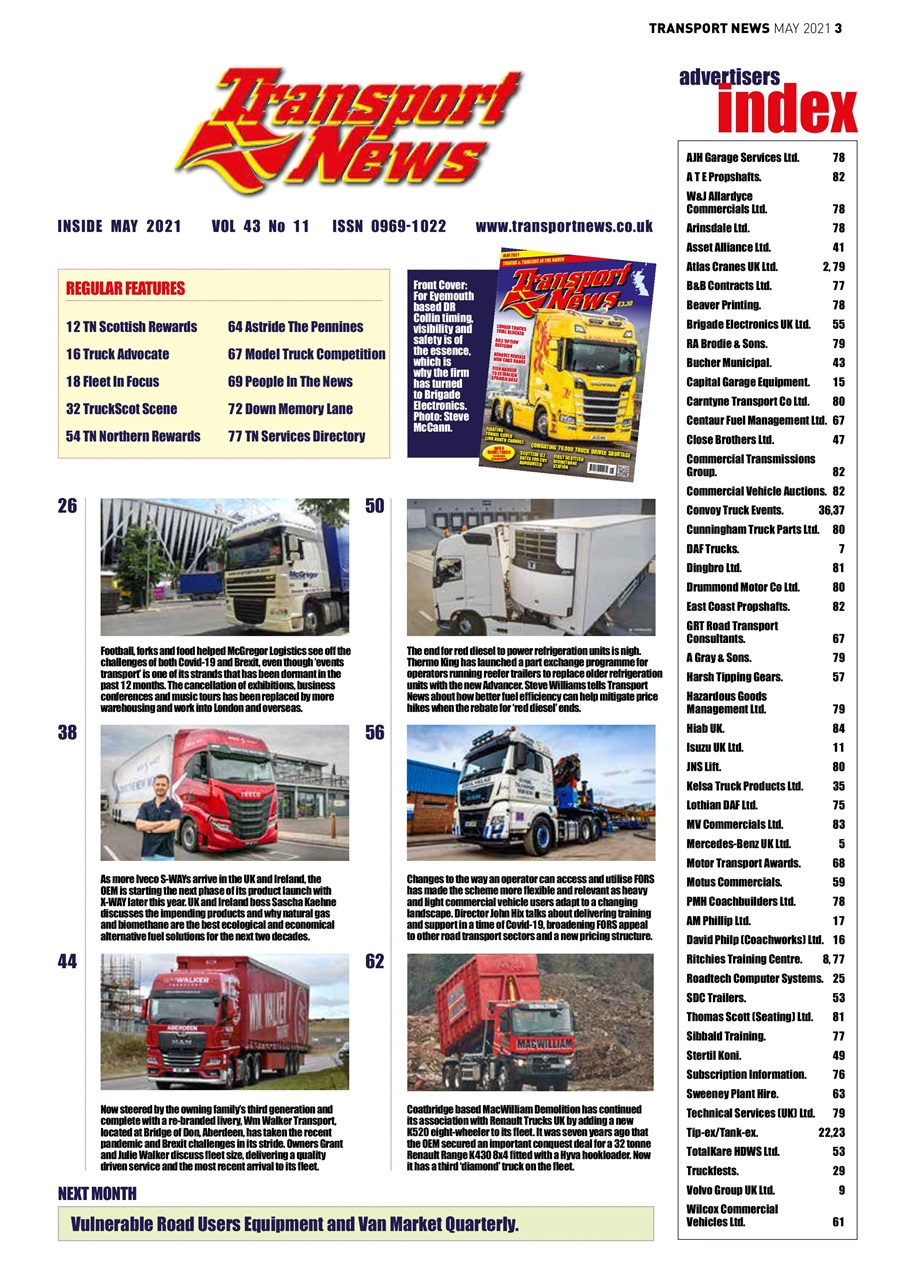 Transport News Magazine - May 2021 Subscriptions | Pocketmags
