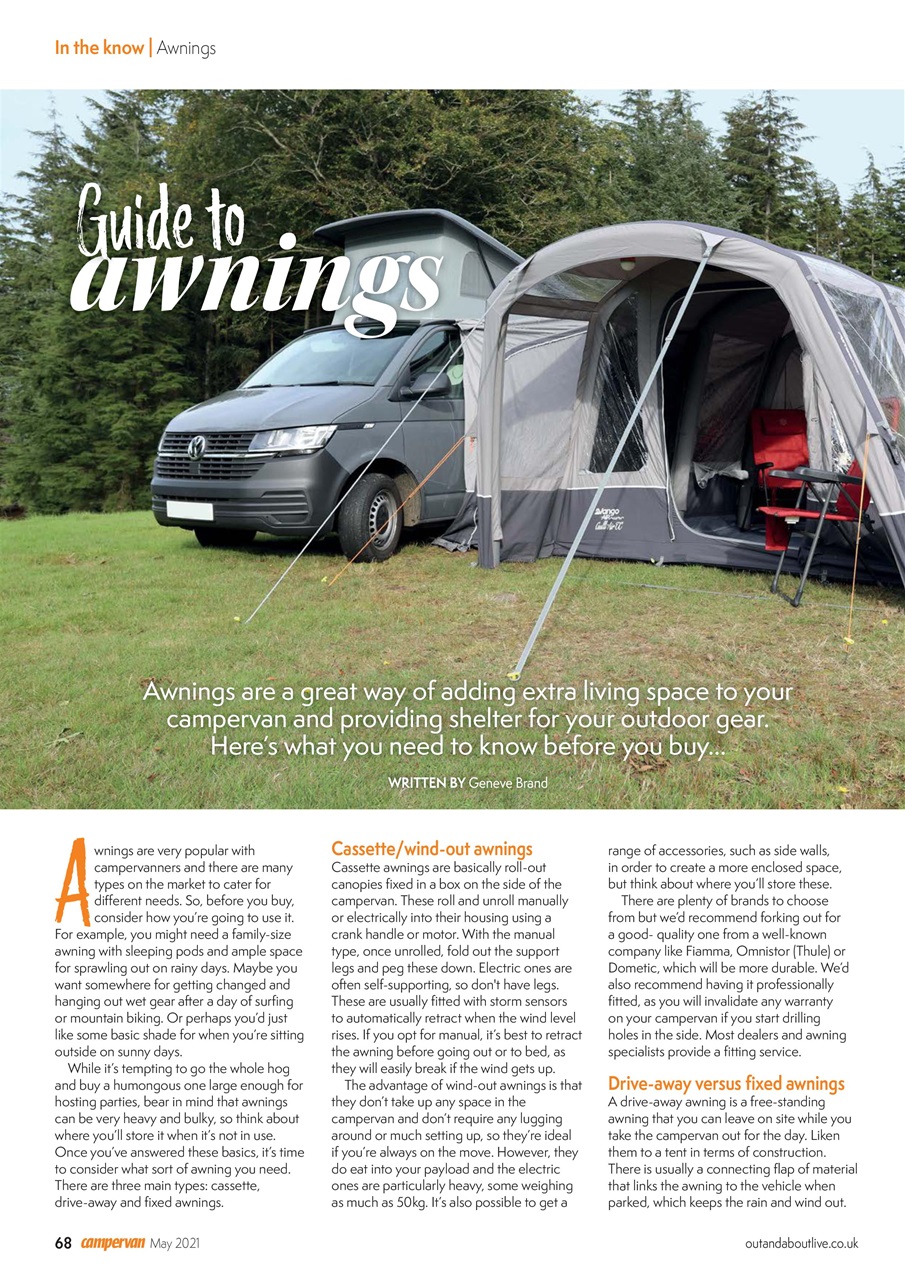 Campervan Magazine - Beside the seaside - May 2021 Back Issue