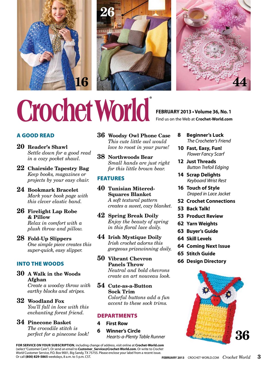 Crochet World Magazine - February 2013 Back Issue
