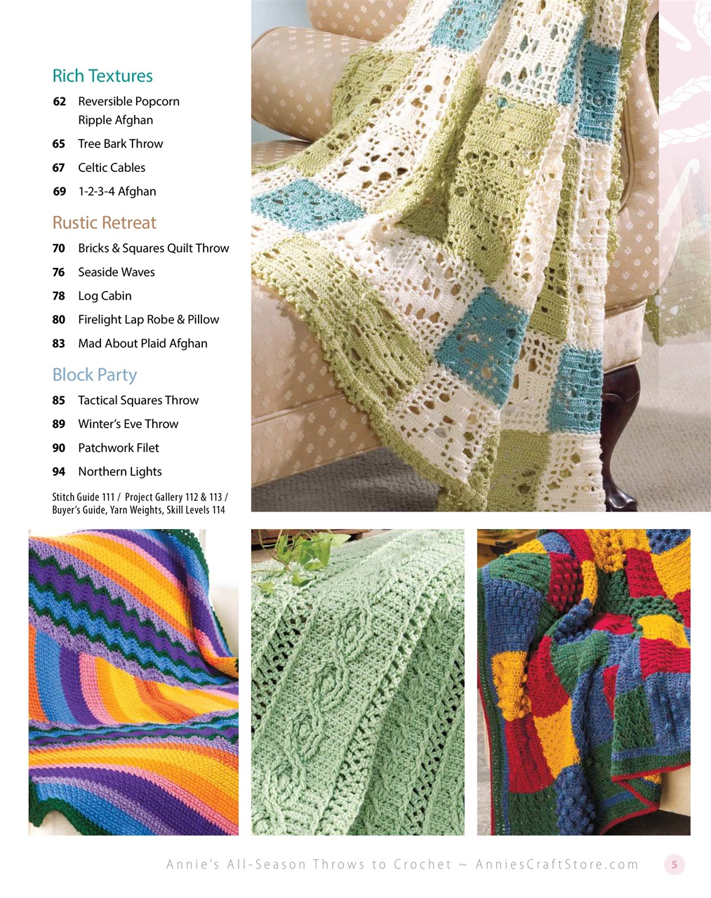 Crochet World Magazine - Annie's All-Season Throws to Crochet Special Issue