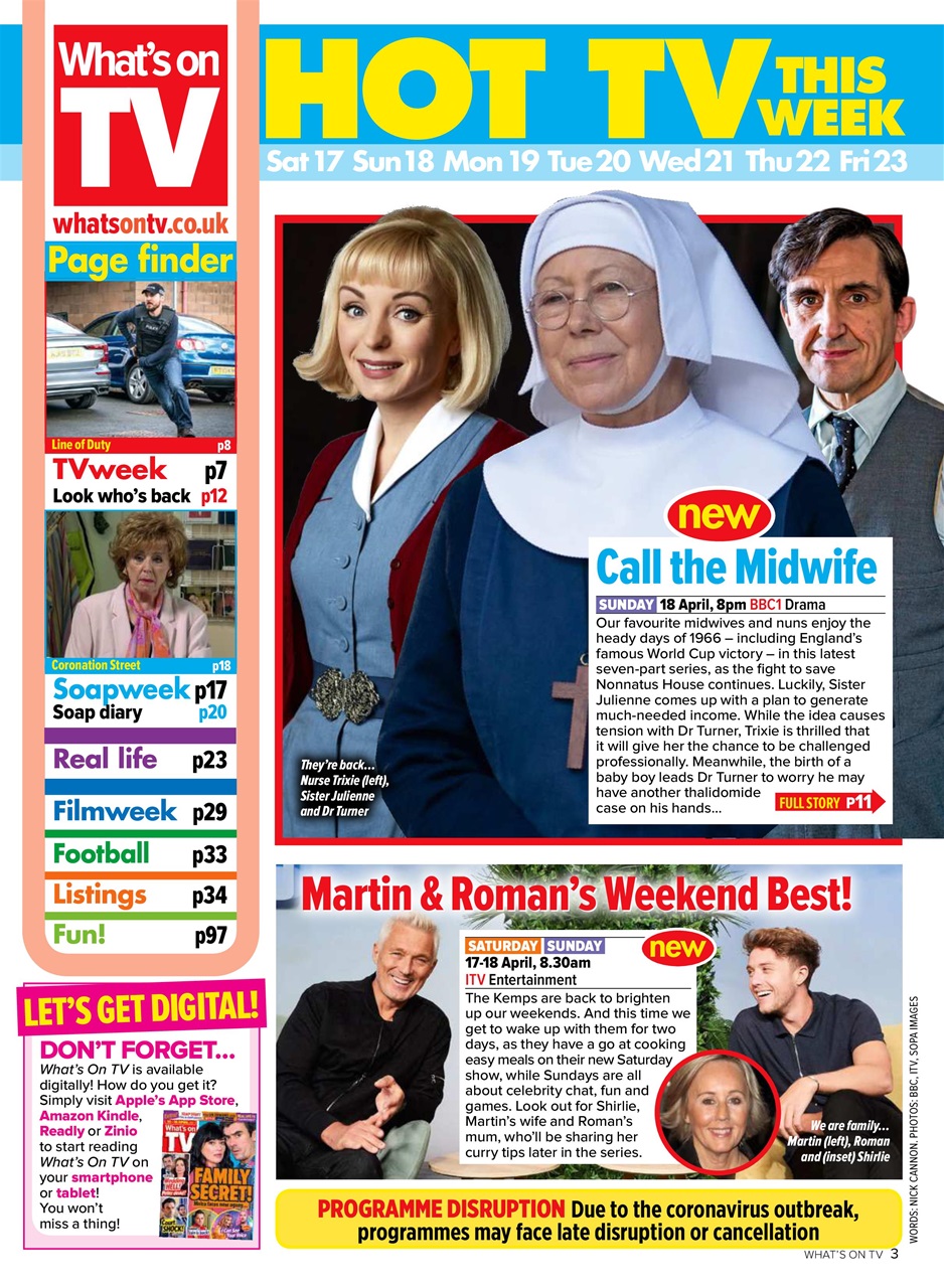What's on TV Magazine - 17-Apr-2021 Back Issue