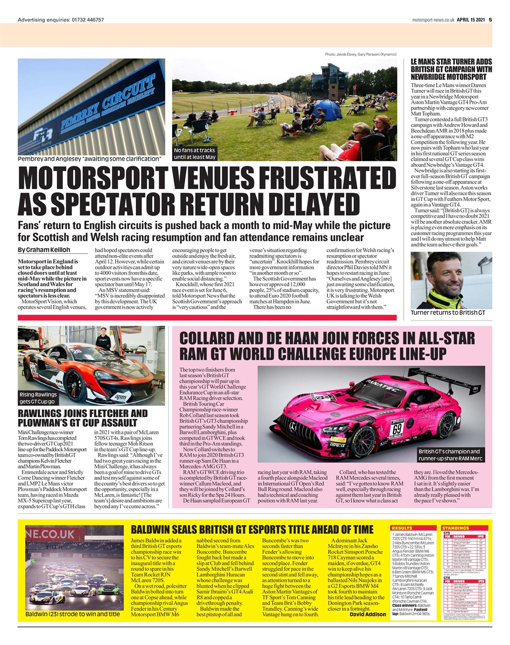 Motorsport News Magazine - 15-Apr-21 Subscriptions | Pocketmags