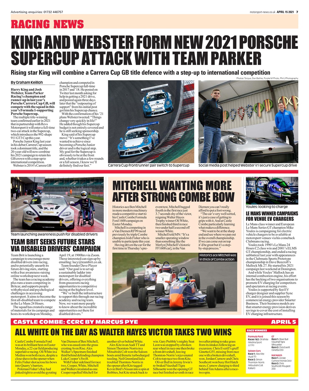 Motorsport News Magazine - 15-Apr-21 Subscriptions | Pocketmags