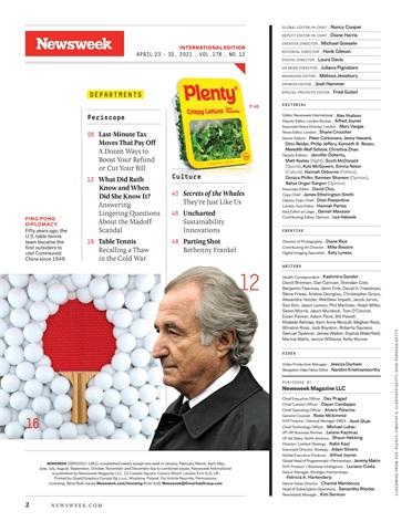 Newsweek International Magazine - April 23 - 30 Subscriptions | Pocketmags