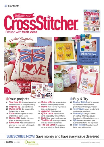 CrossStitcher Magazine - June 2010 Back Issue