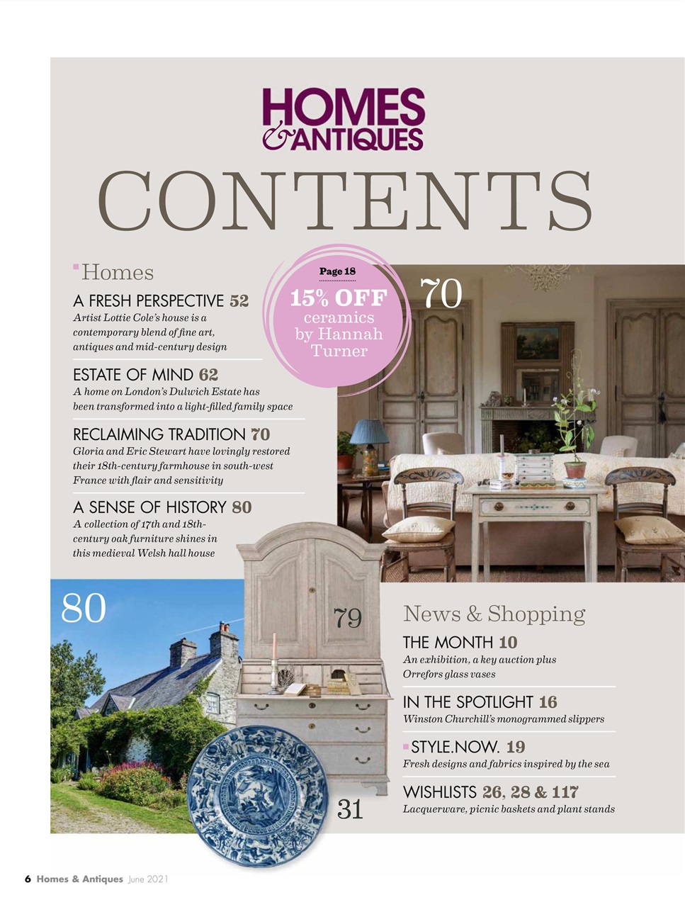 Homes & Antiques Magazine - May-21 Subscriptions | Pocketmags