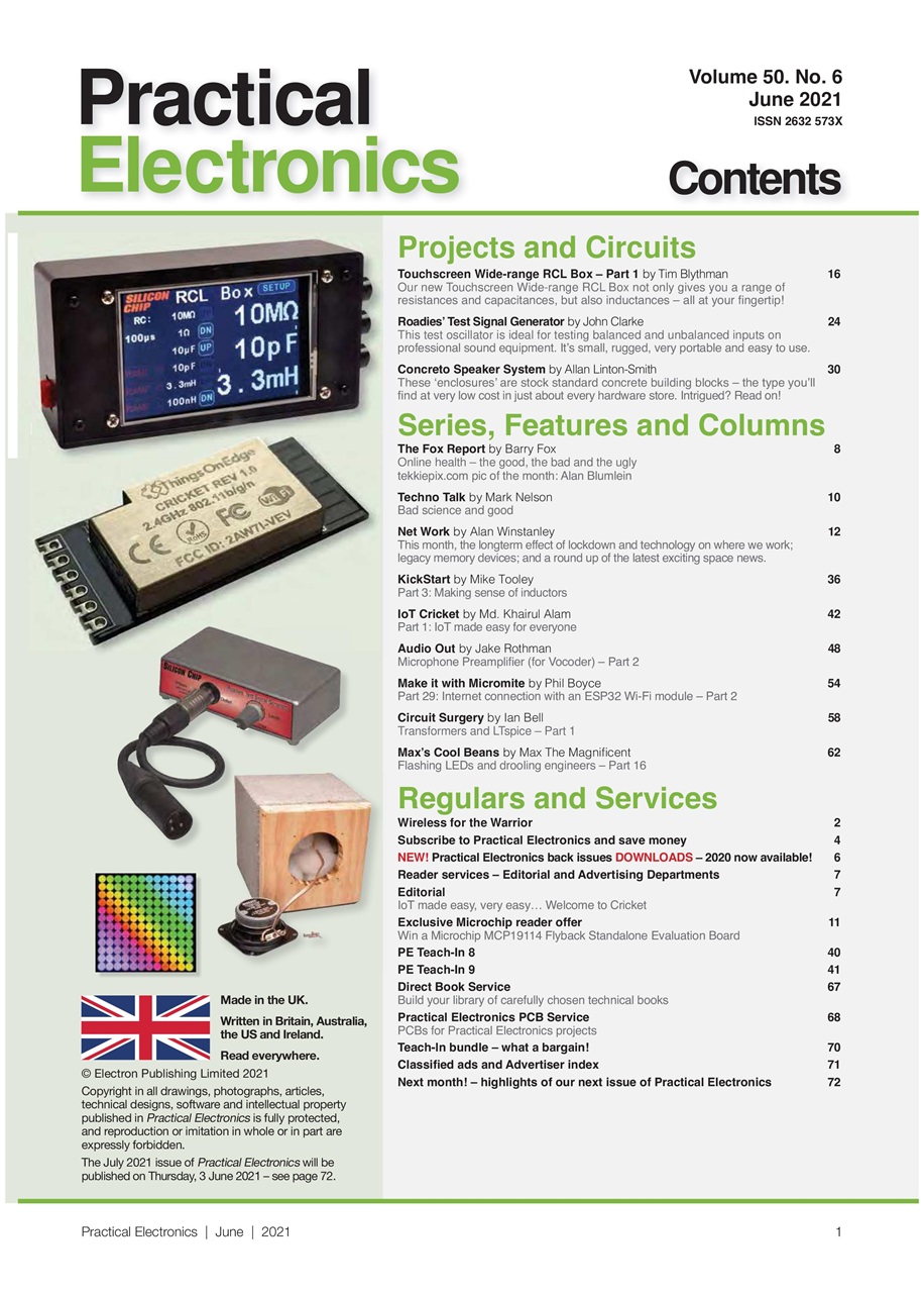 Everyday Practical Electronics Magazine - Jun-21 Subscriptions | Pocketmags
