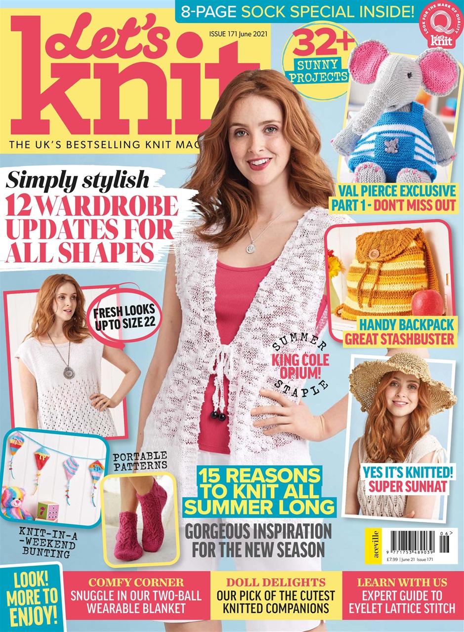 Let's Knit Magazine - Jun-21 Back Issue