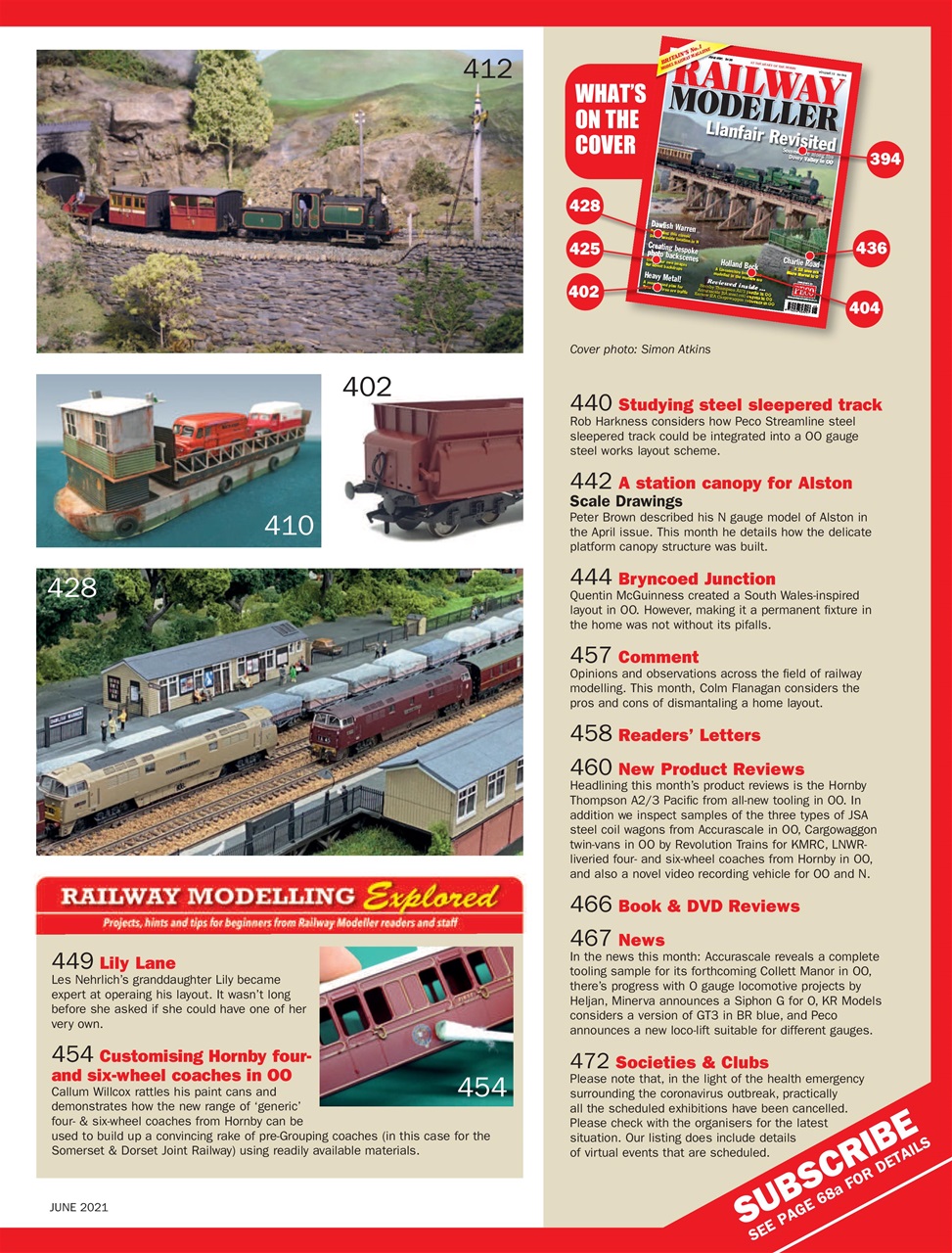 Railway Modeller Magazine - June 2021 Subscriptions | Pocketmags