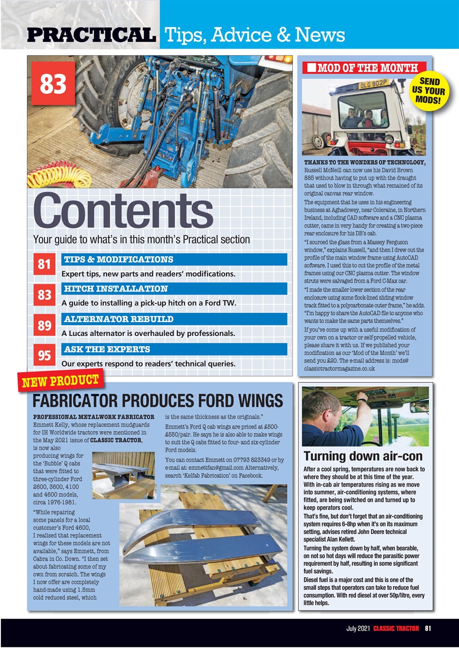 Classic Tractor Magazine - July 2021 Subscriptions | Pocketmags