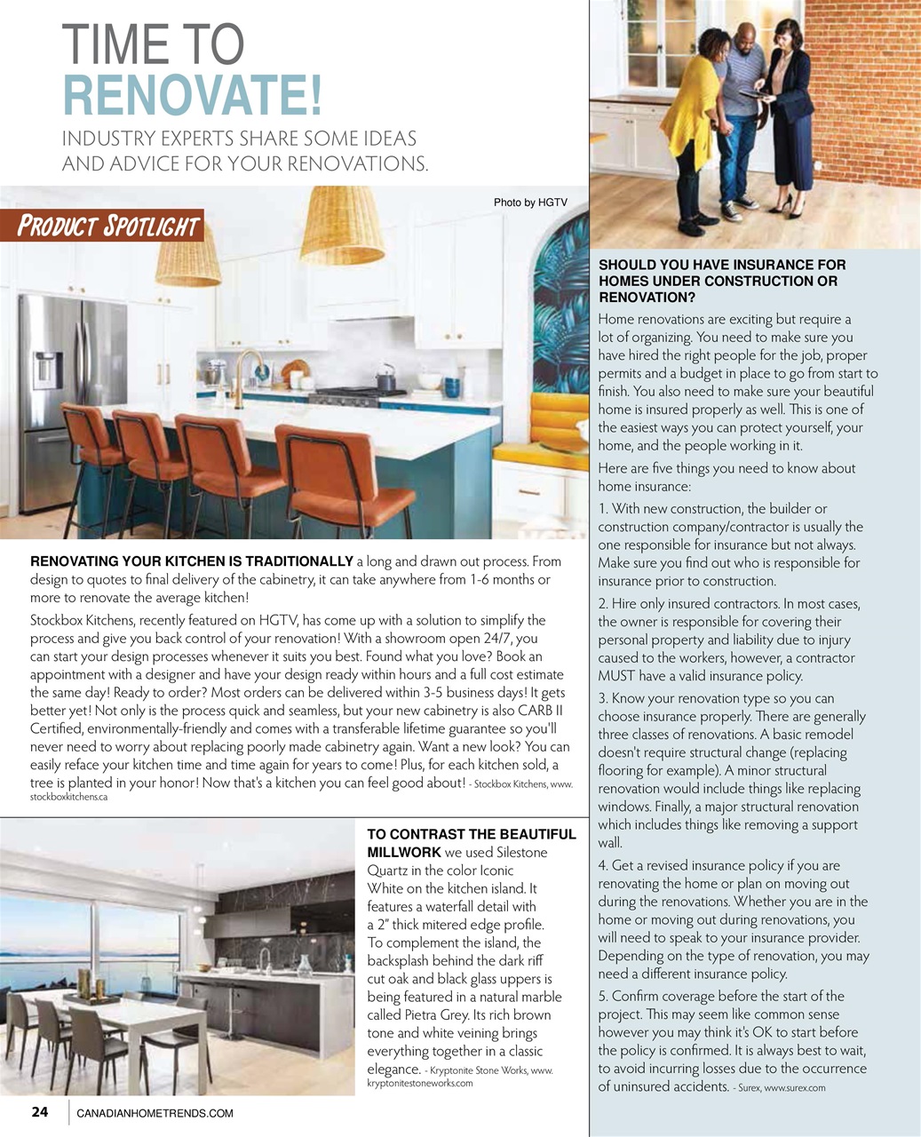 Canadian Home Trends Magazine - Summer 2021 Back Issue