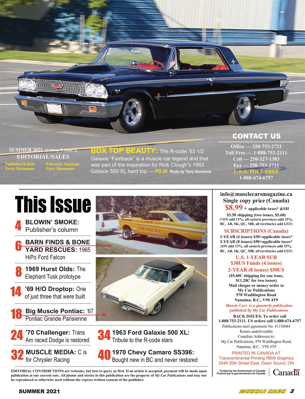 Muscle Cars Magazine - Summer 2021 Subscriptions | Pocketmags