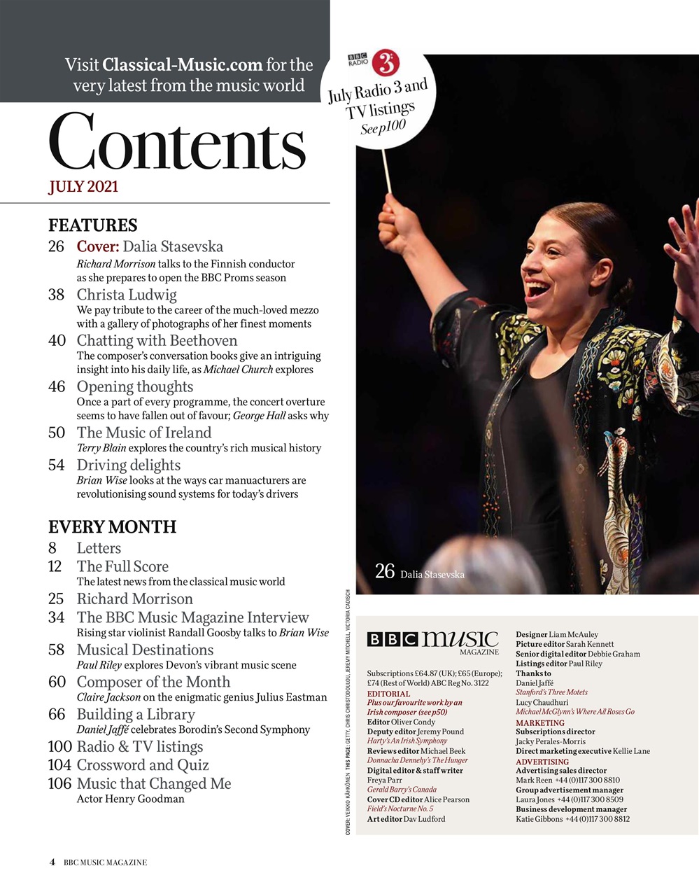 BBC Music Magazine - Jul-21 Back Issue