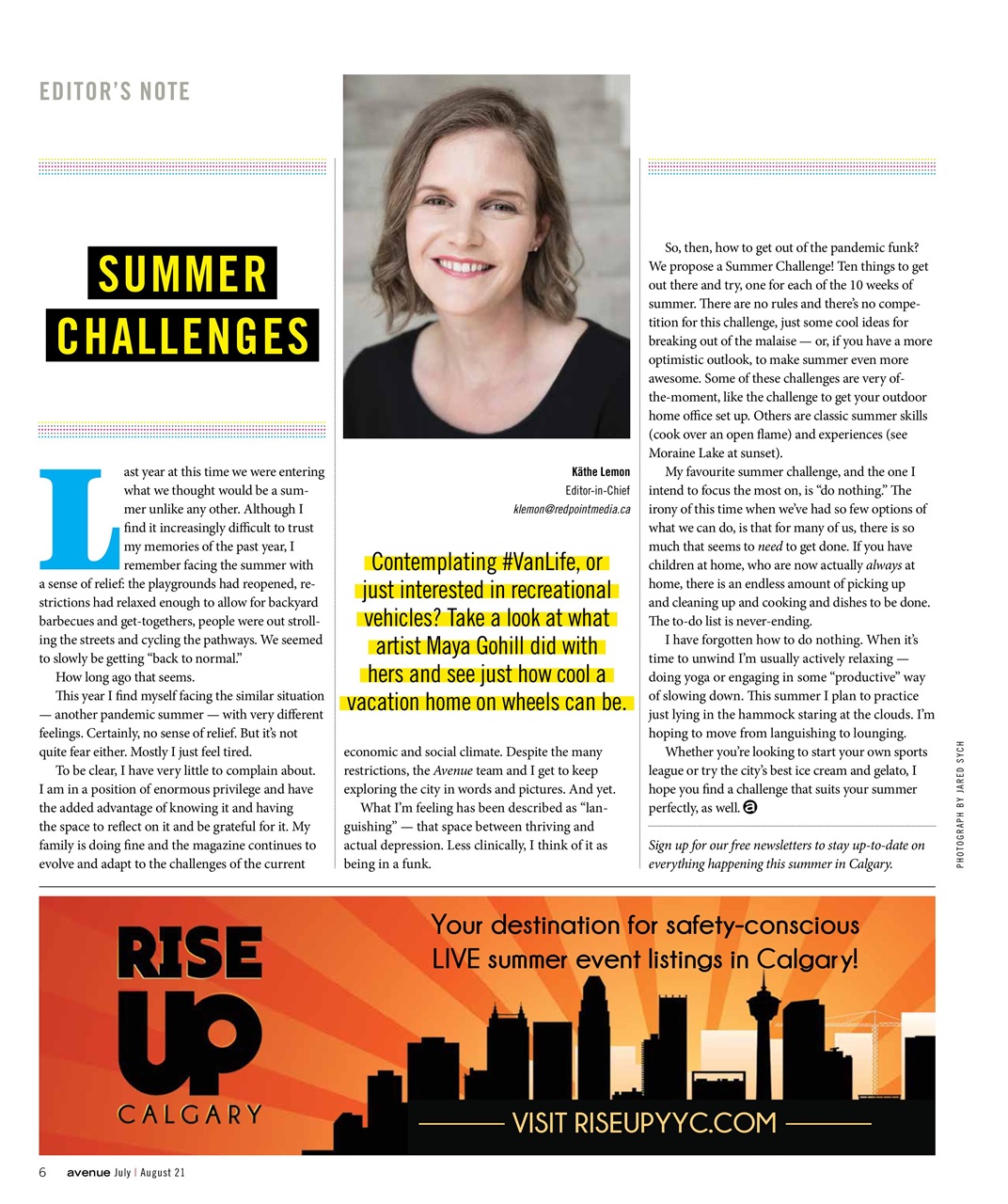 Avenue Calgary Magazine - July/August 2021 Subscriptions | Pocketmags