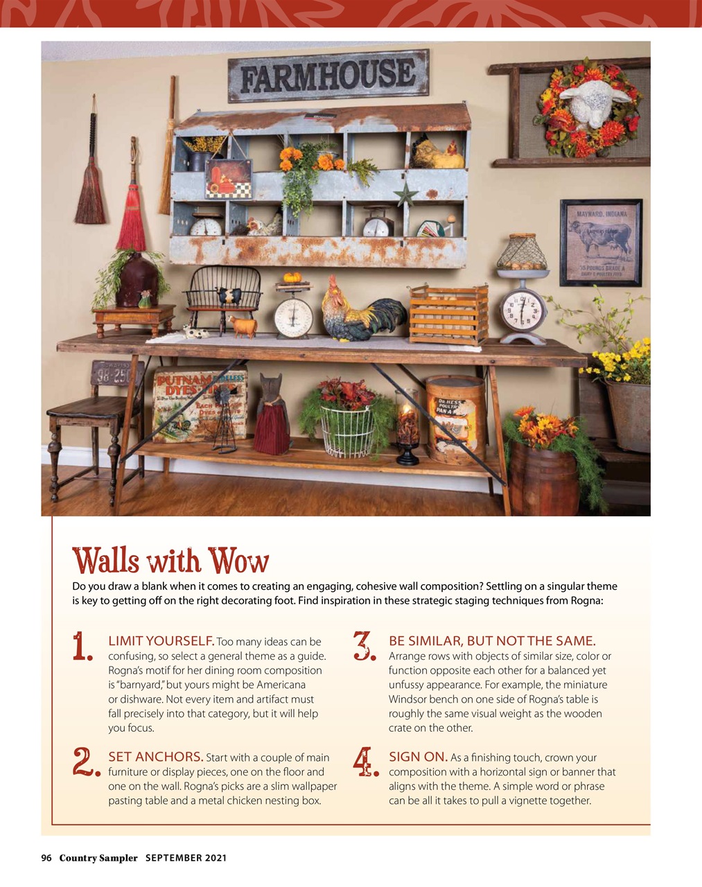 Country Sampler Magazine - September 2021 Subscriptions | Pocketmags