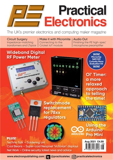Practical Electronics Magazine - Aug-21 Back Issue
