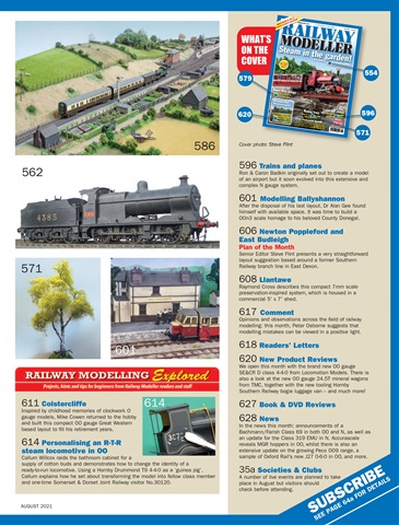 Railway Modeller Magazine - August 2021 Subscriptions | Pocketmags