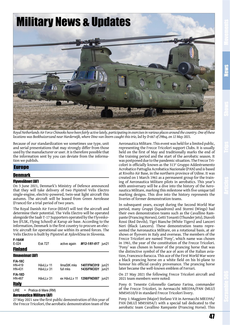 Scramble Magazine - 506 - July 2021 Back Issue