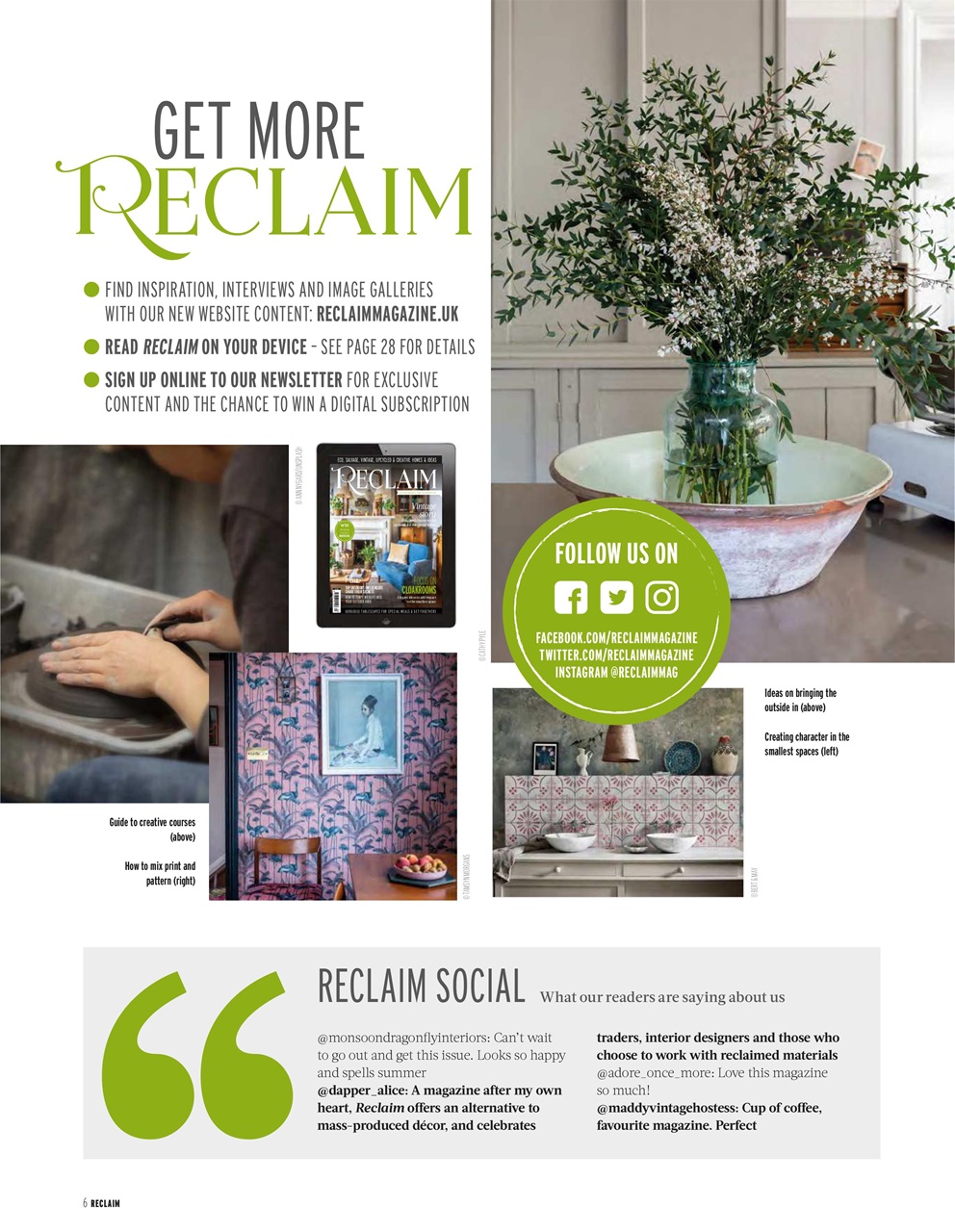 Reclaim Magazine - ISSUE 62 Subscriptions | Pocketmags