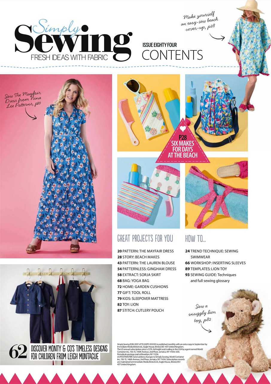 Simply Sewing Magazine - Issue 84 Back Issue