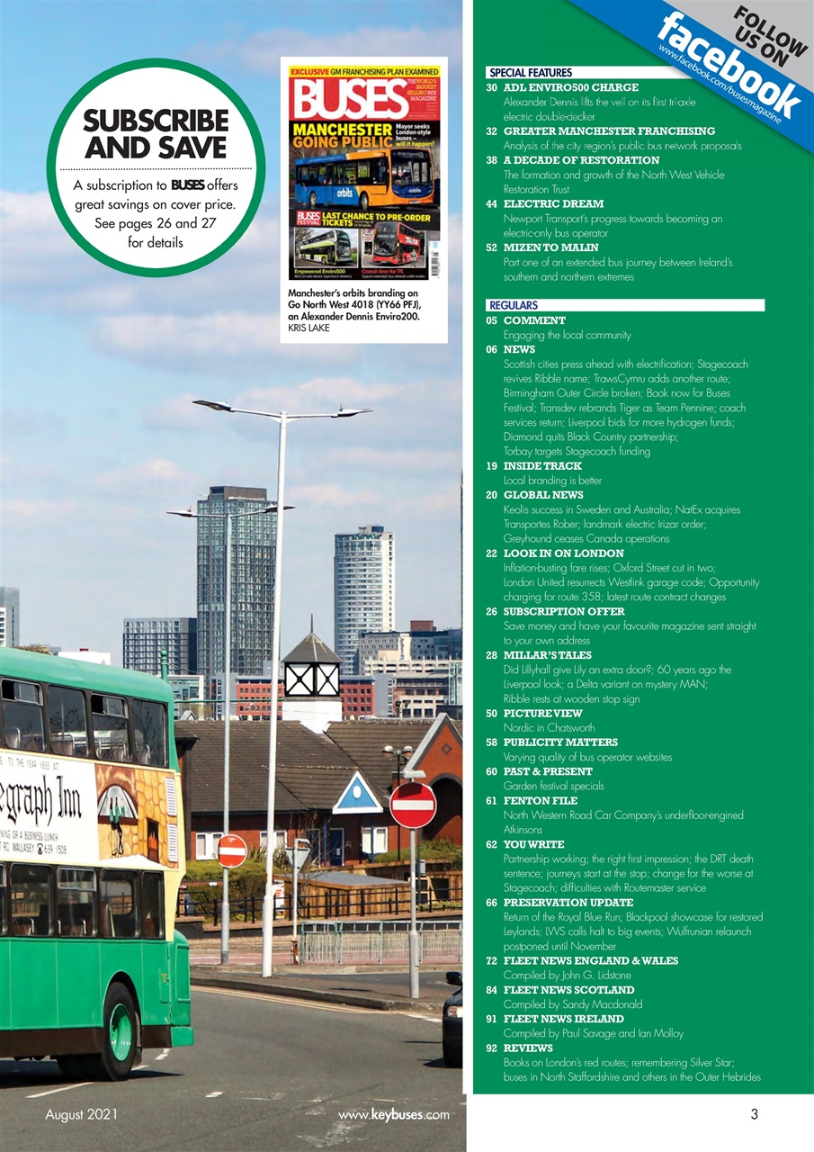 Buses Magazine - August 2021 Subscriptions | Pocketmags