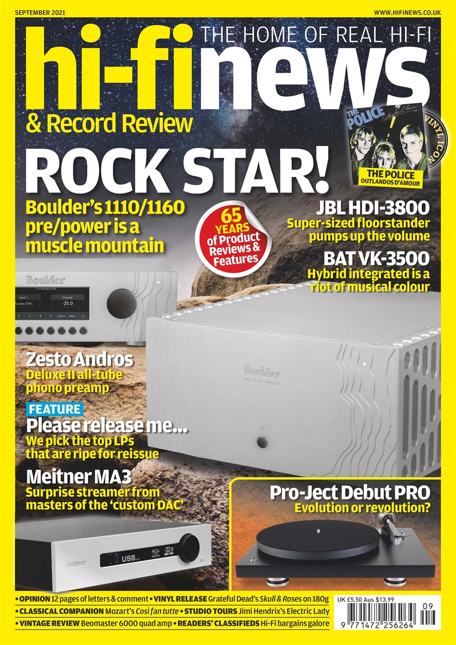 Hi-Fi News Magazine - September 2021 Subscriptions | Pocketmags