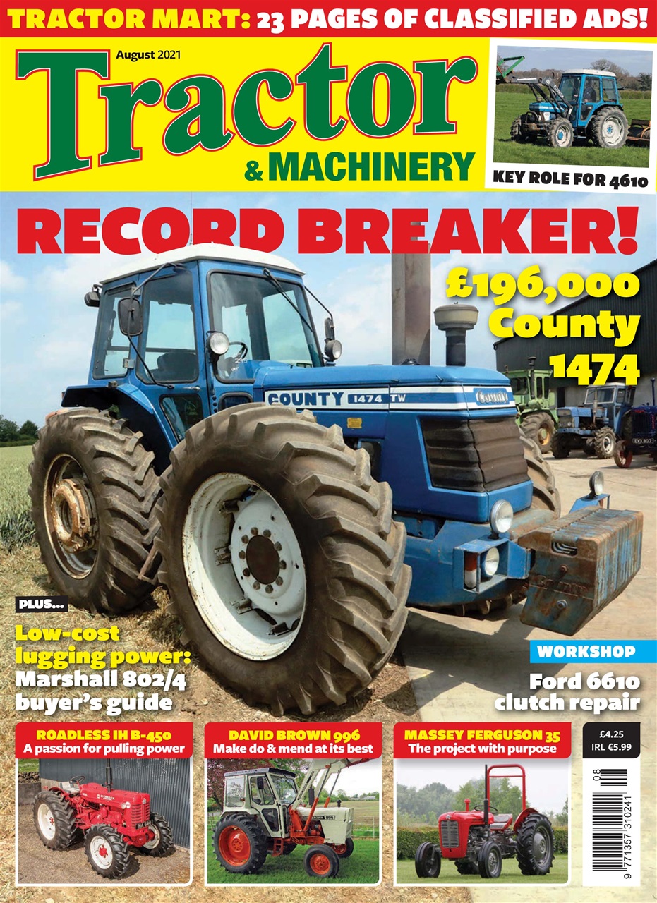 Tractor & Machinery Magazine - Aug-21 Subscriptions | Pocketmags