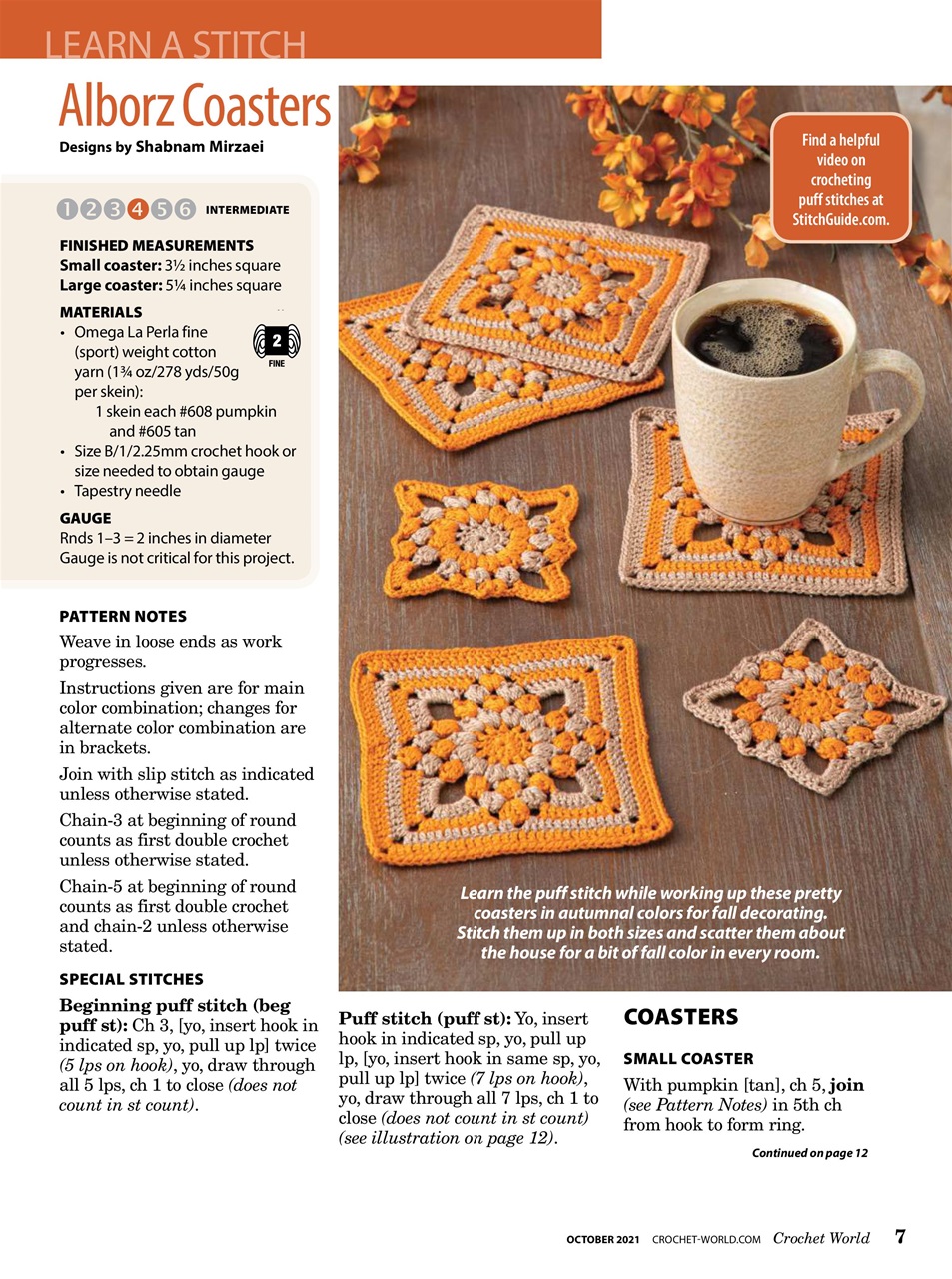 Crochet World Magazine - October 2021 Back Issue