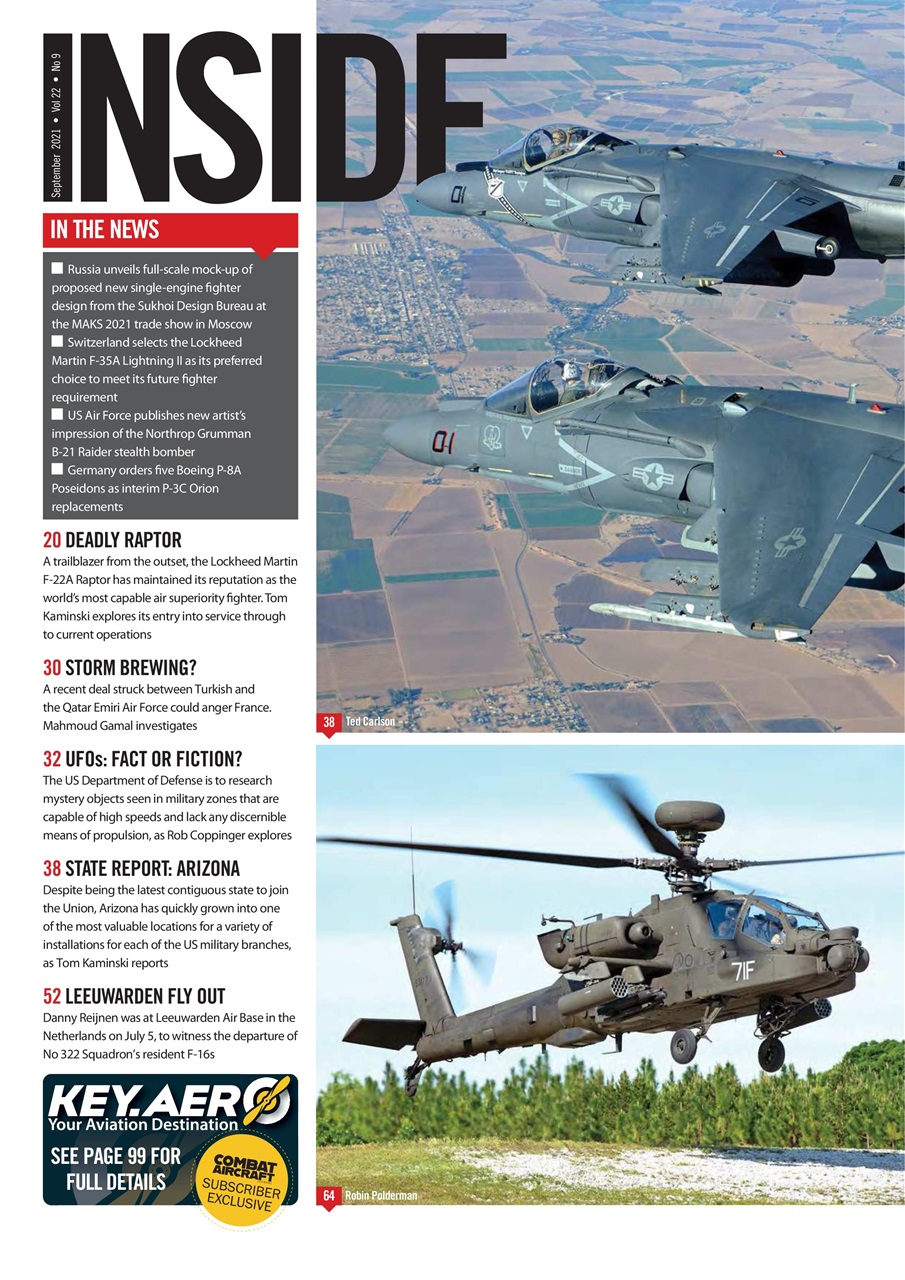 Combat Aircraft Journal Magazine - September 2021 Subscriptions ...