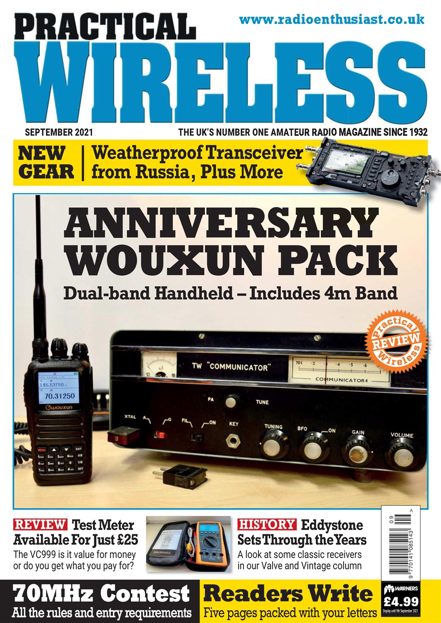 Practical Wireless Magazine - September 2021 Subscriptions | Pocketmags