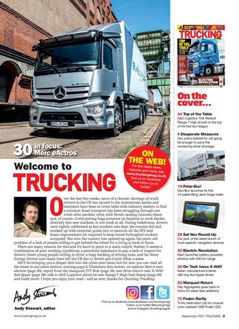 Trucking Magazine - Sep-21 Subscriptions | Pocketmags