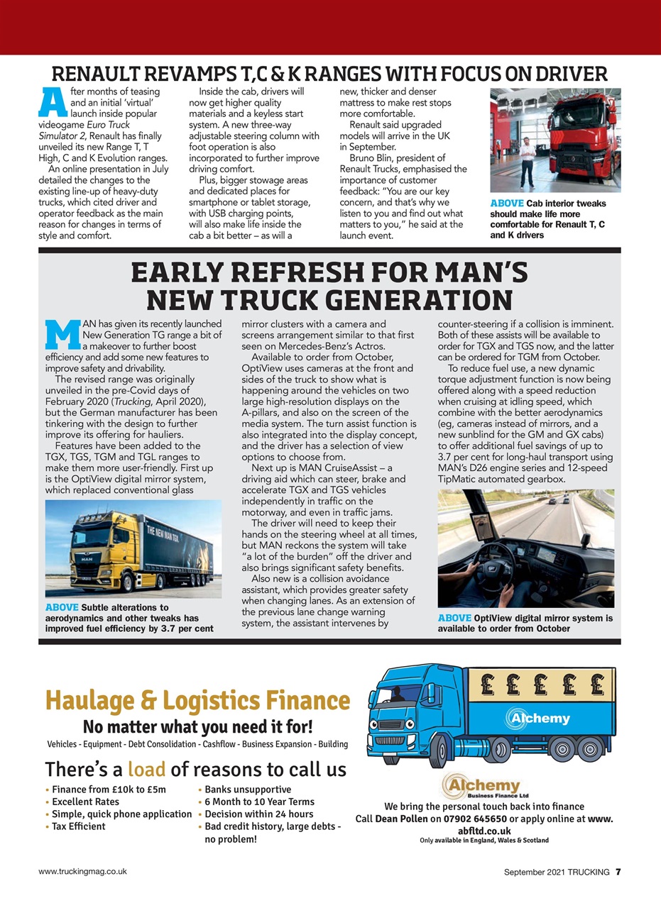Trucking Magazine - Sep-21 Subscriptions | Pocketmags
