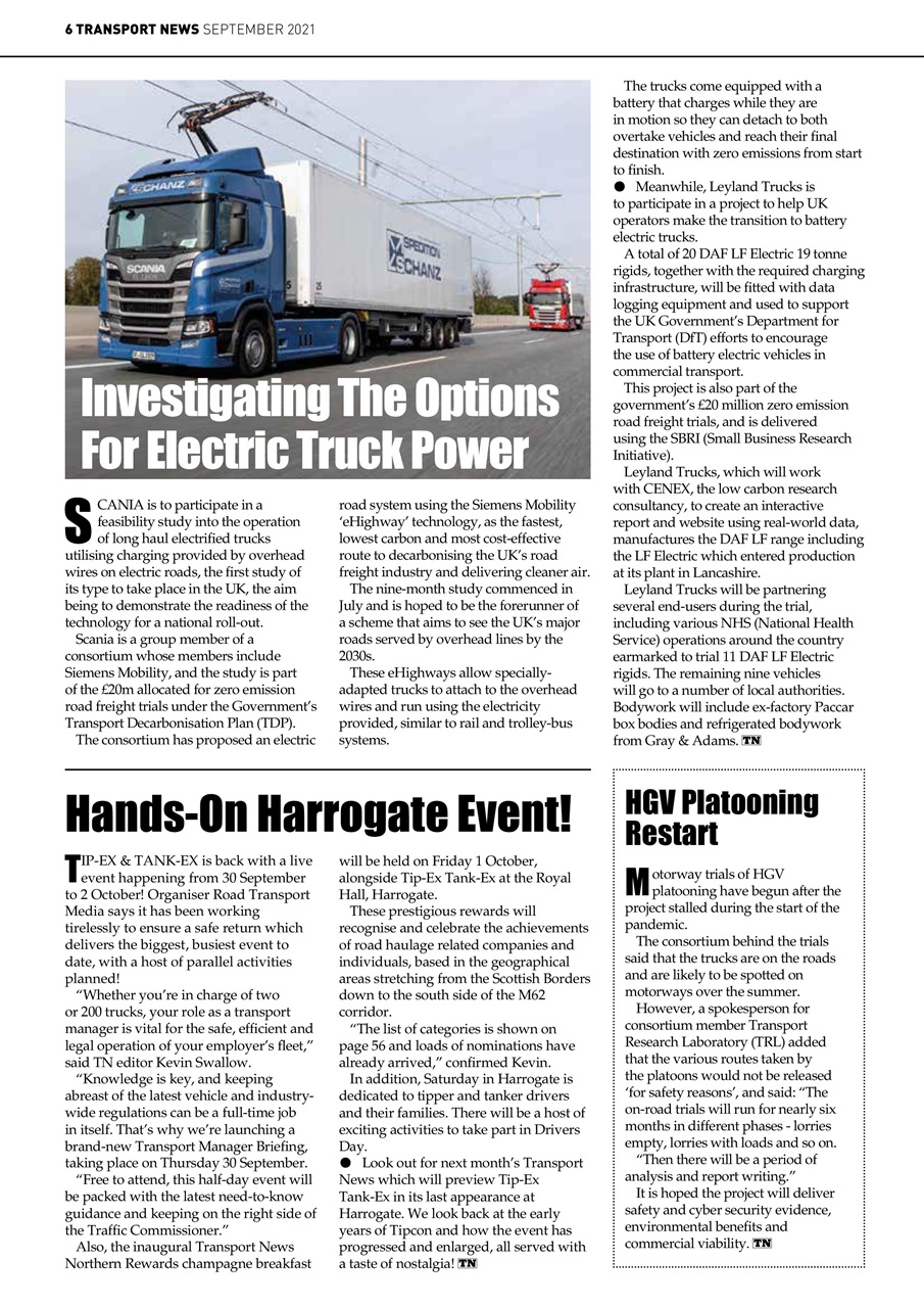 Transport News Magazine - Sept 2021 Back Issue