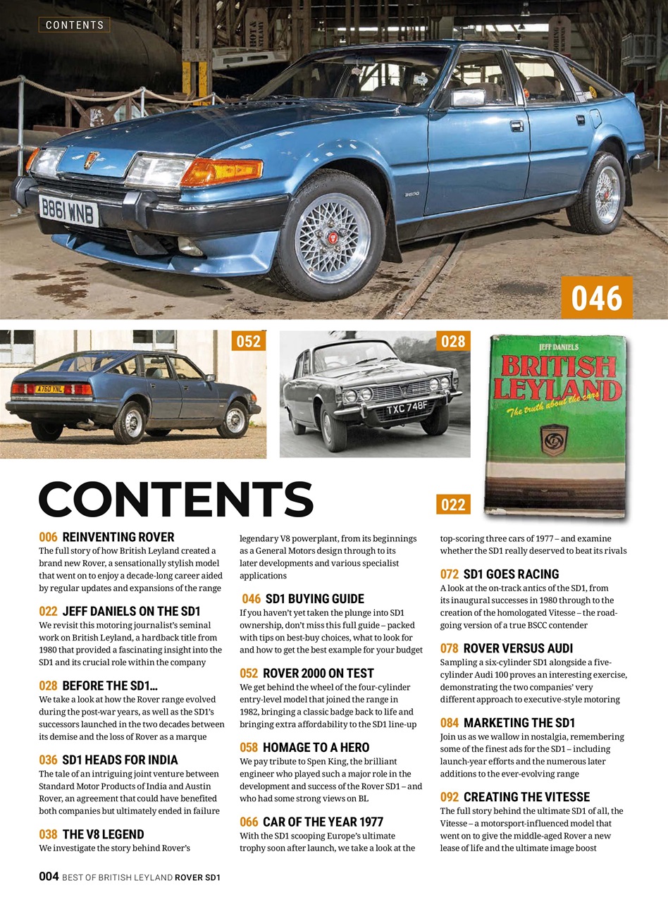 Best of British Leyland Magazine - #2 Rover SD1 Back Issue