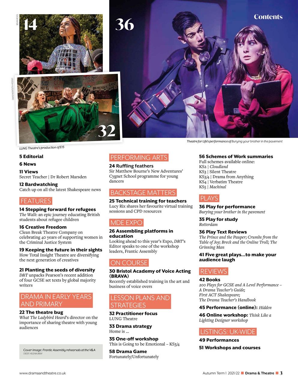 Drama and Theatre Magazine - Autumn 1 21/22 Subscriptions | Pocketmags