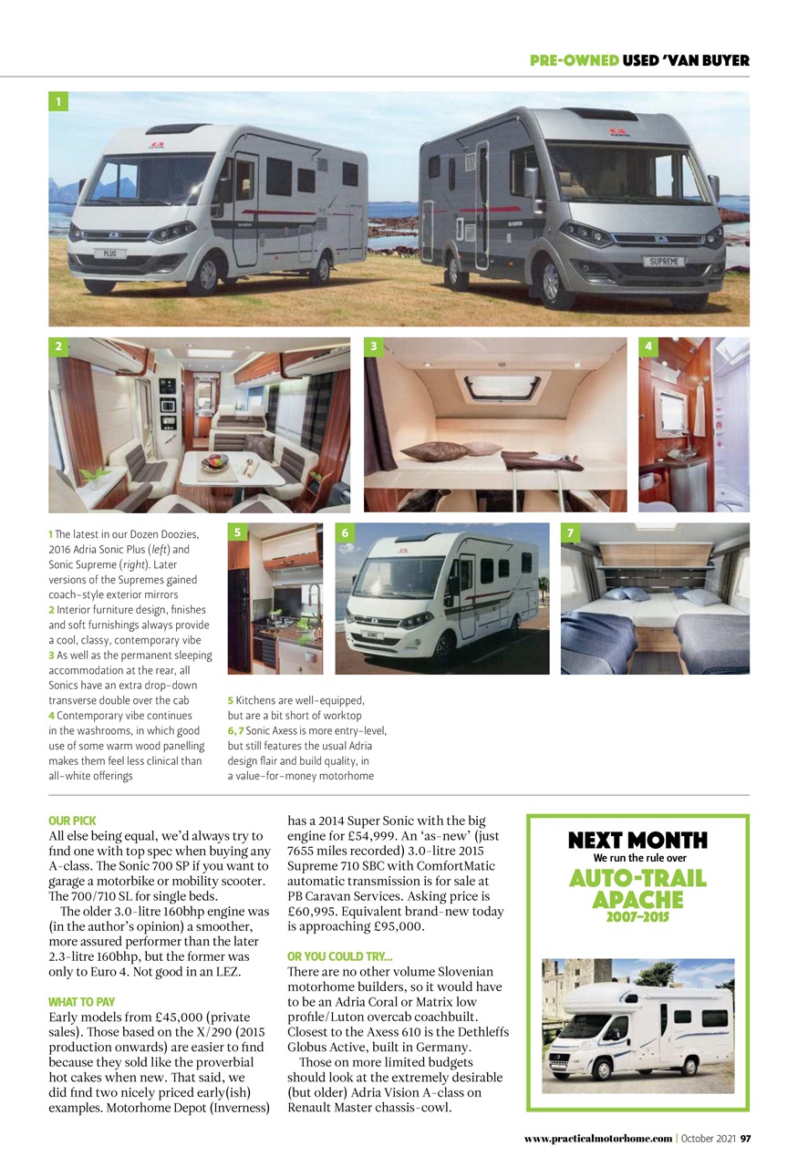 Practical Motorhome Magazine - October 2021 Back Issue