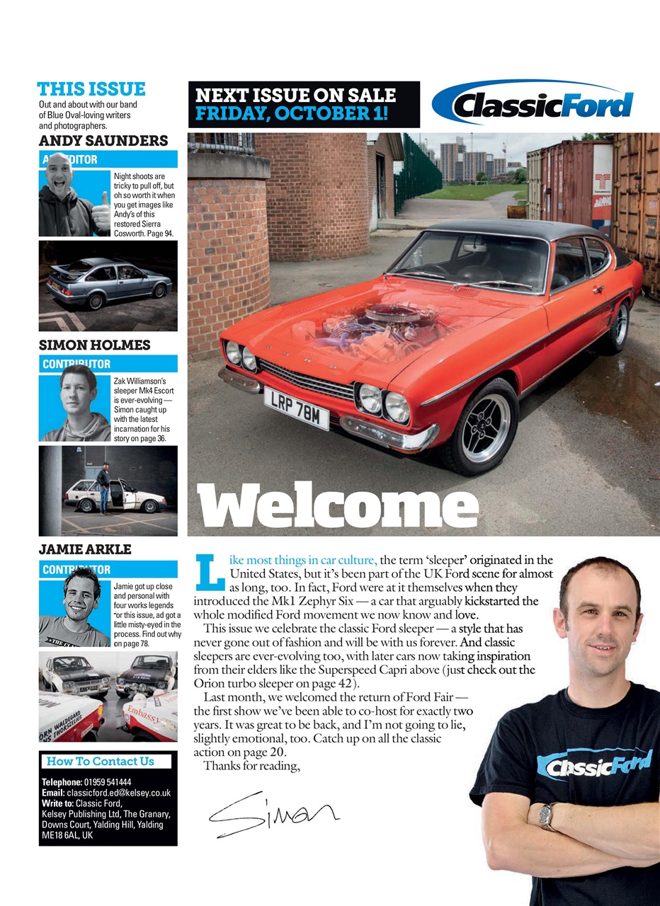 Classic Ford Magazine - Oct-21 Subscriptions | Pocketmags