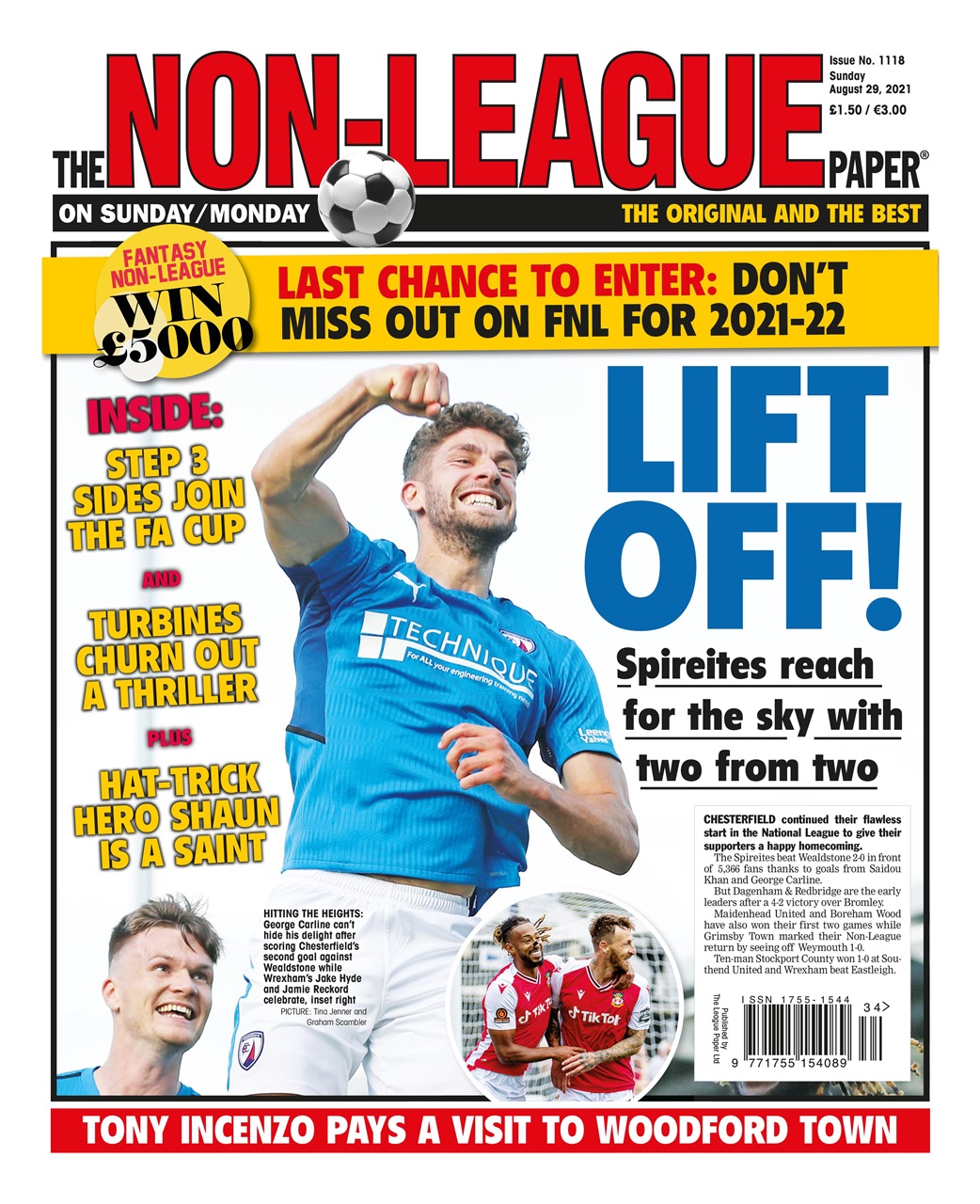 The Non-League Football Paper Magazine - 29 Aug 2021 Back Issue