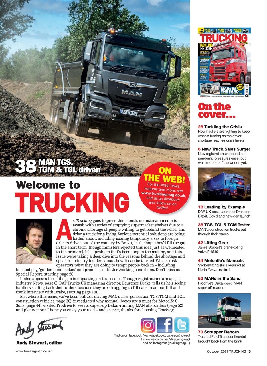 Trucking Magazine - Oct-21 Subscriptions | Pocketmags