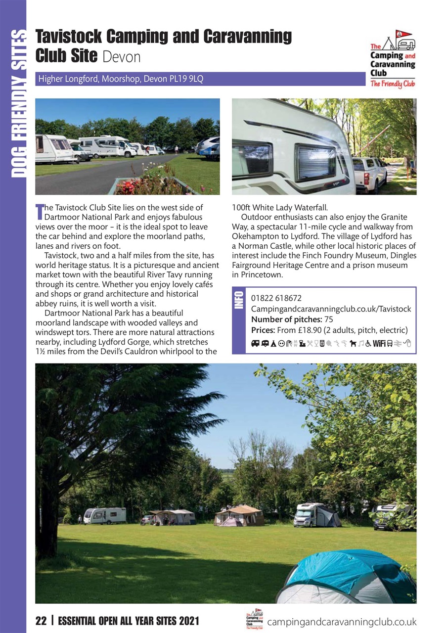 Campsite Finder Magazine - Essential Open all Year Sites 2021 Special Issue