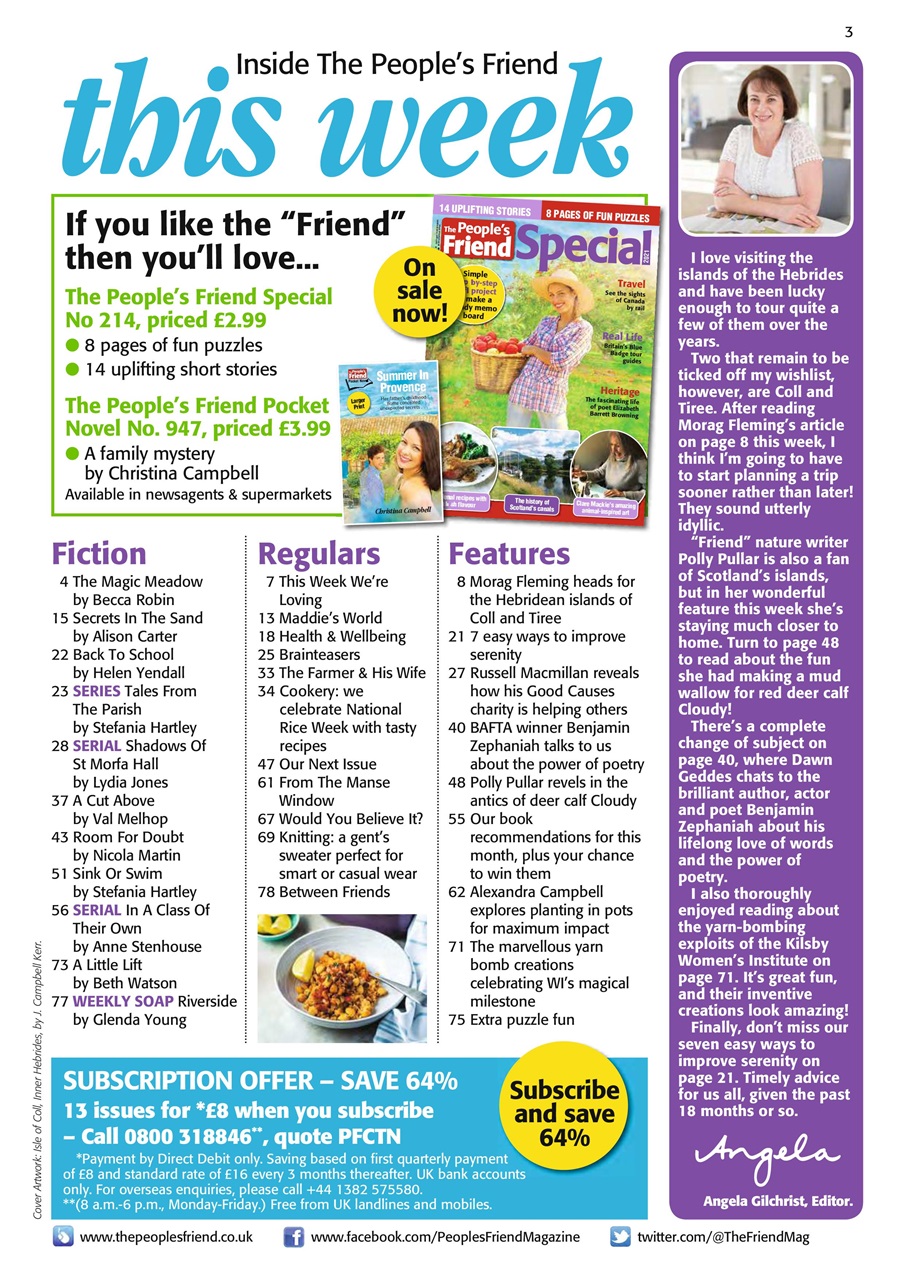 The People’s Friend Magazine - 11/09/2021 Subscriptions | Pocketmags