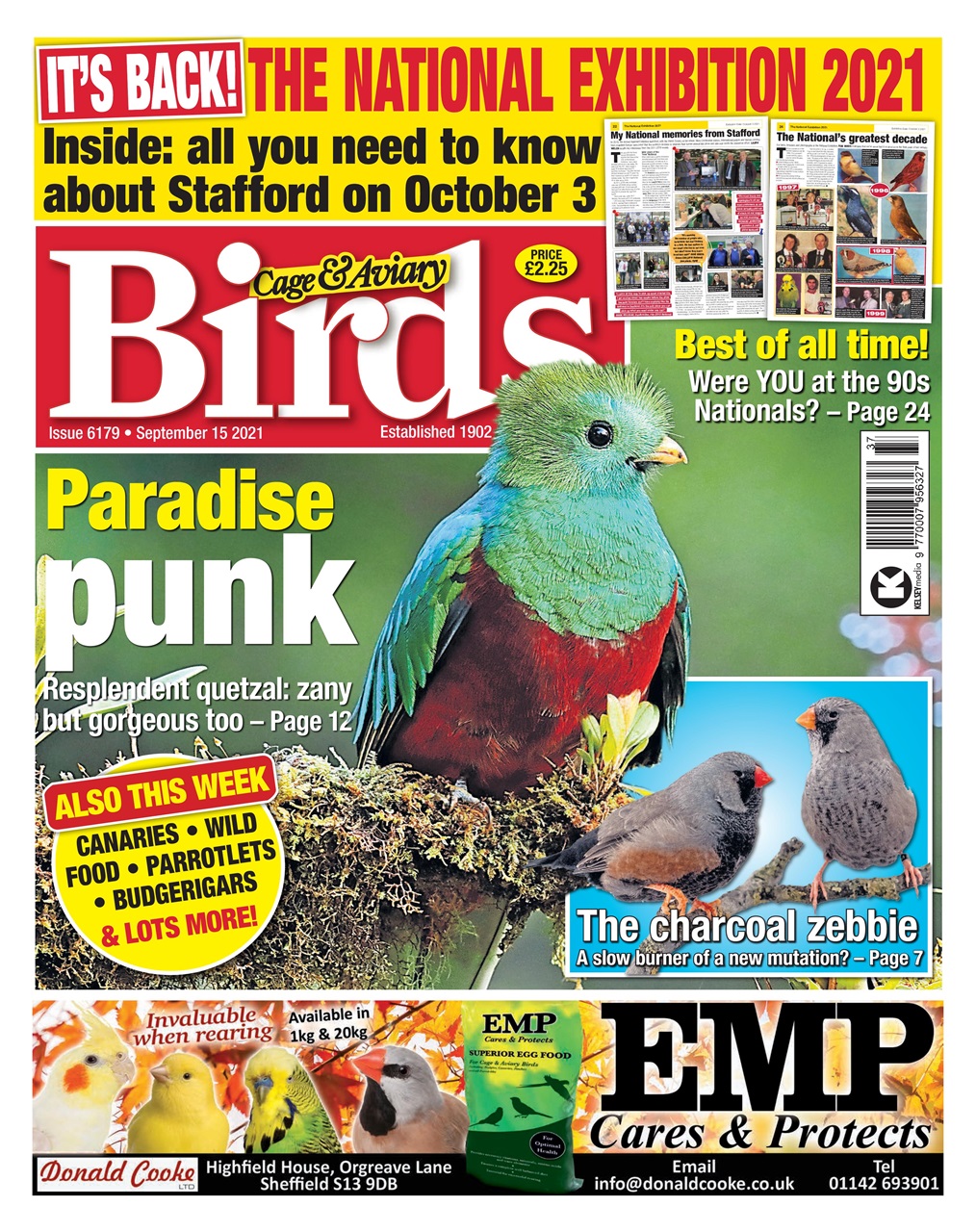 Cage & Aviary Birds Magazine - 15/09/2021 Back Issue